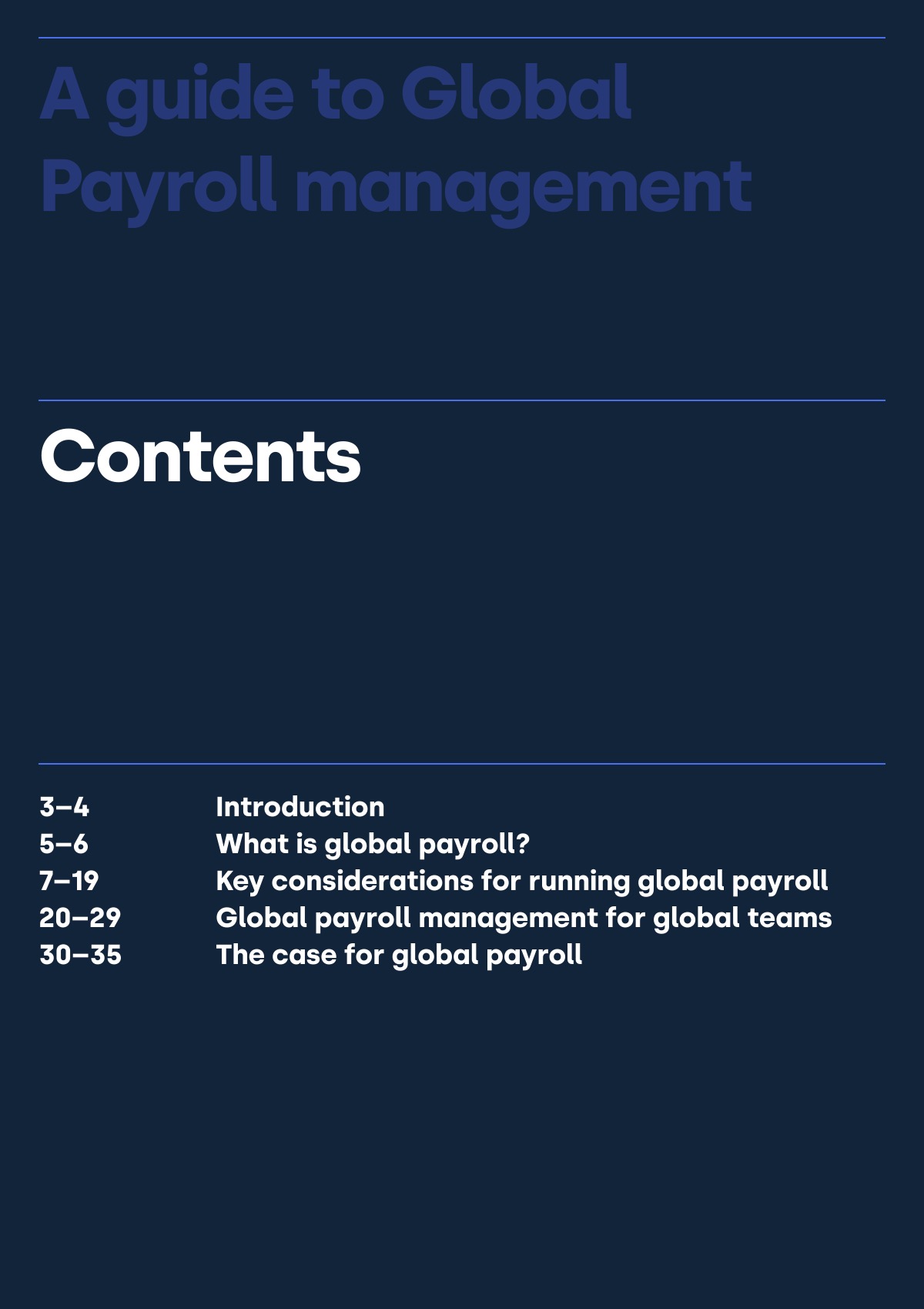 Guide to Global Payroll